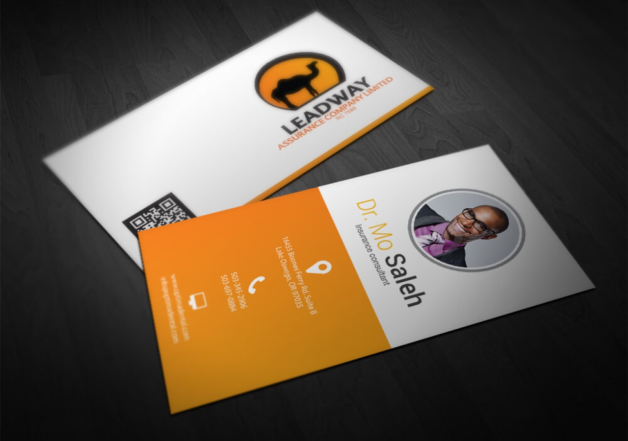 Lead Way Insurance Agent Business Cards - Double Infinity